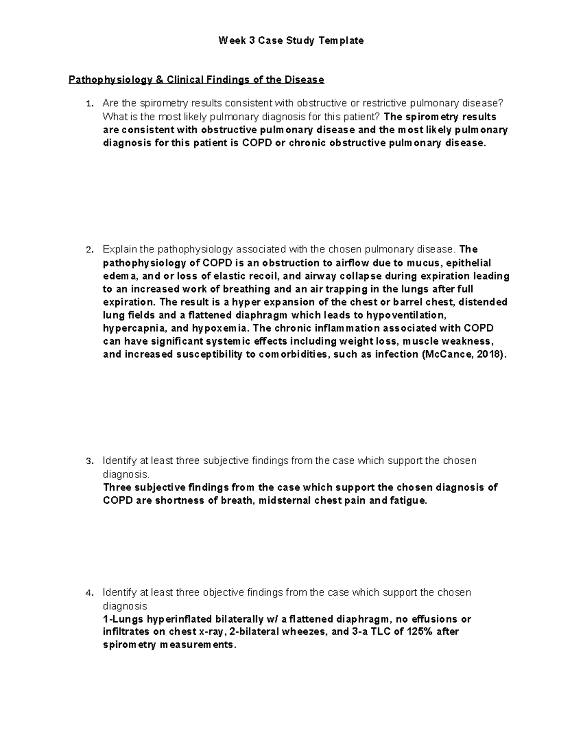 NR507 Week3 Case Study - Pathophysiology & Clinical Findings of the ...