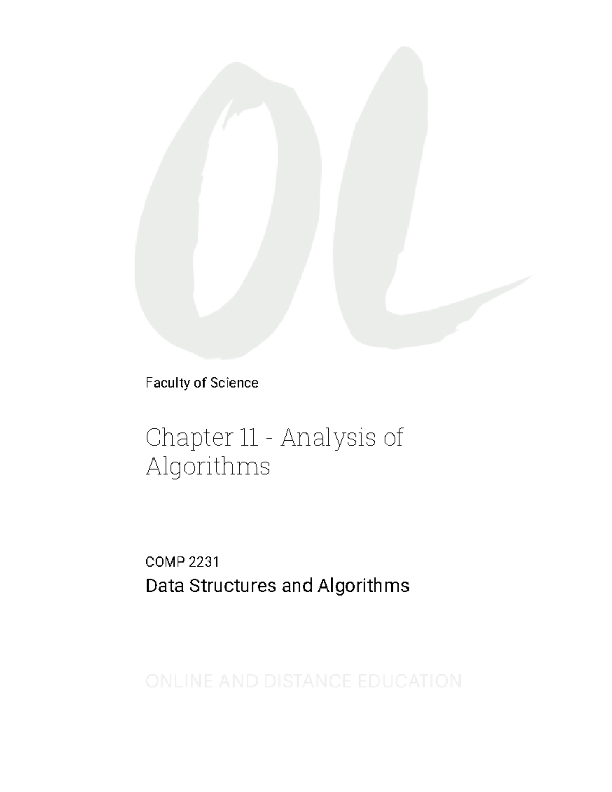 Slides Chp11 - CHAPTER 11 NOTES - Faculty of Science Chapter 11 ...