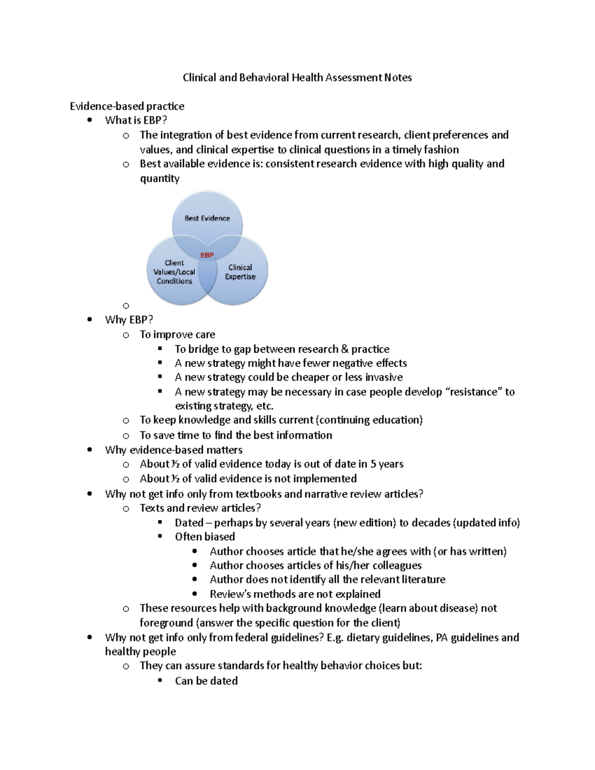 CBHA - Taught by Allison Reichter - Clinical and Behavioral Health ...