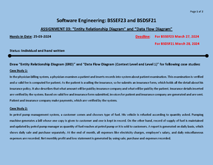 Assignment 06 solutions of case studies - Software Engineering - Studocu