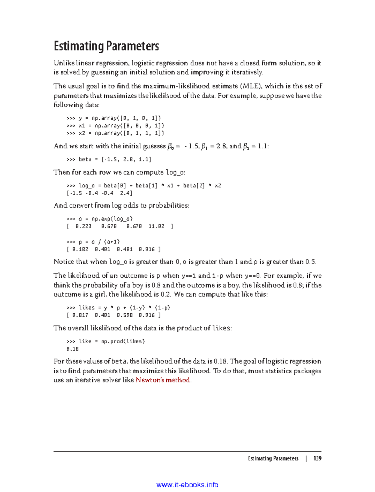 Lecture Notes Exploratory Data Analysis By Allen B Downey 27 Estimating Parameters Unlike