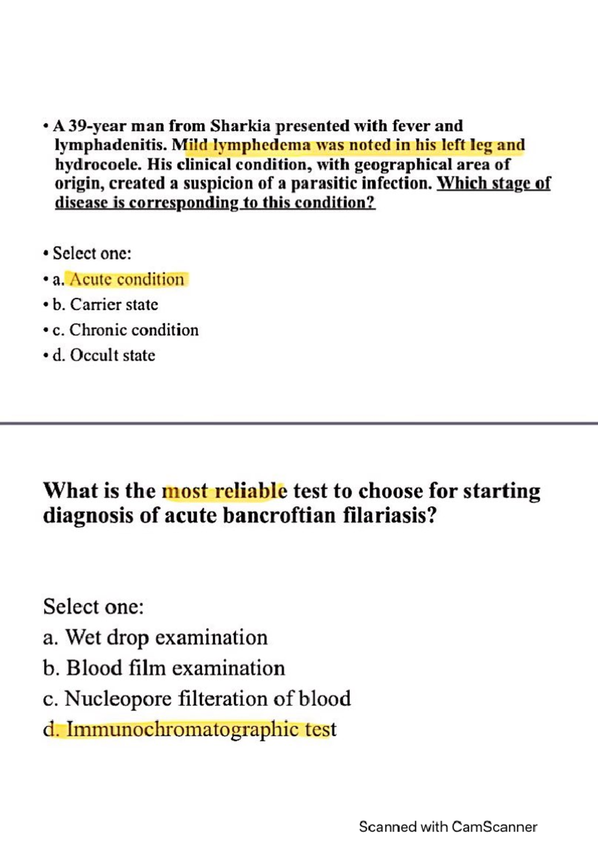 a practice materials - Pathology And Parasitology - Studocu