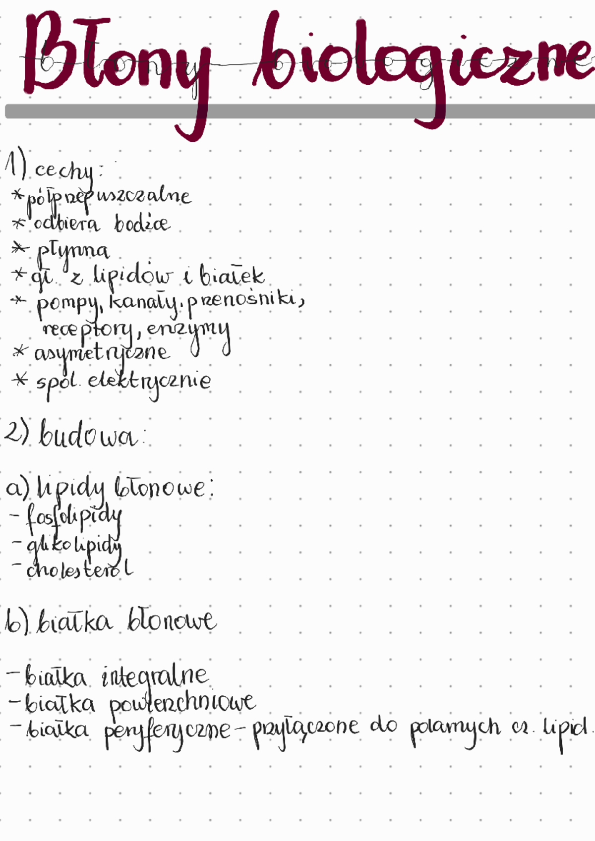 Blony-biologiczne 240126 142900 - Blony biologicz 1) cechy: polprepuszczalne odbiera bodice ...