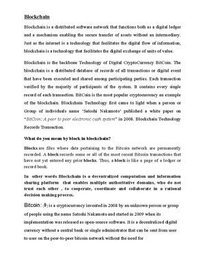 Unit-4 - Blockchain architecture design - Studocu