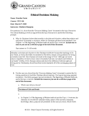 Middle Childhood Benchmark - Middle and Childhood Development Interview Priscilla Christ Grand ...