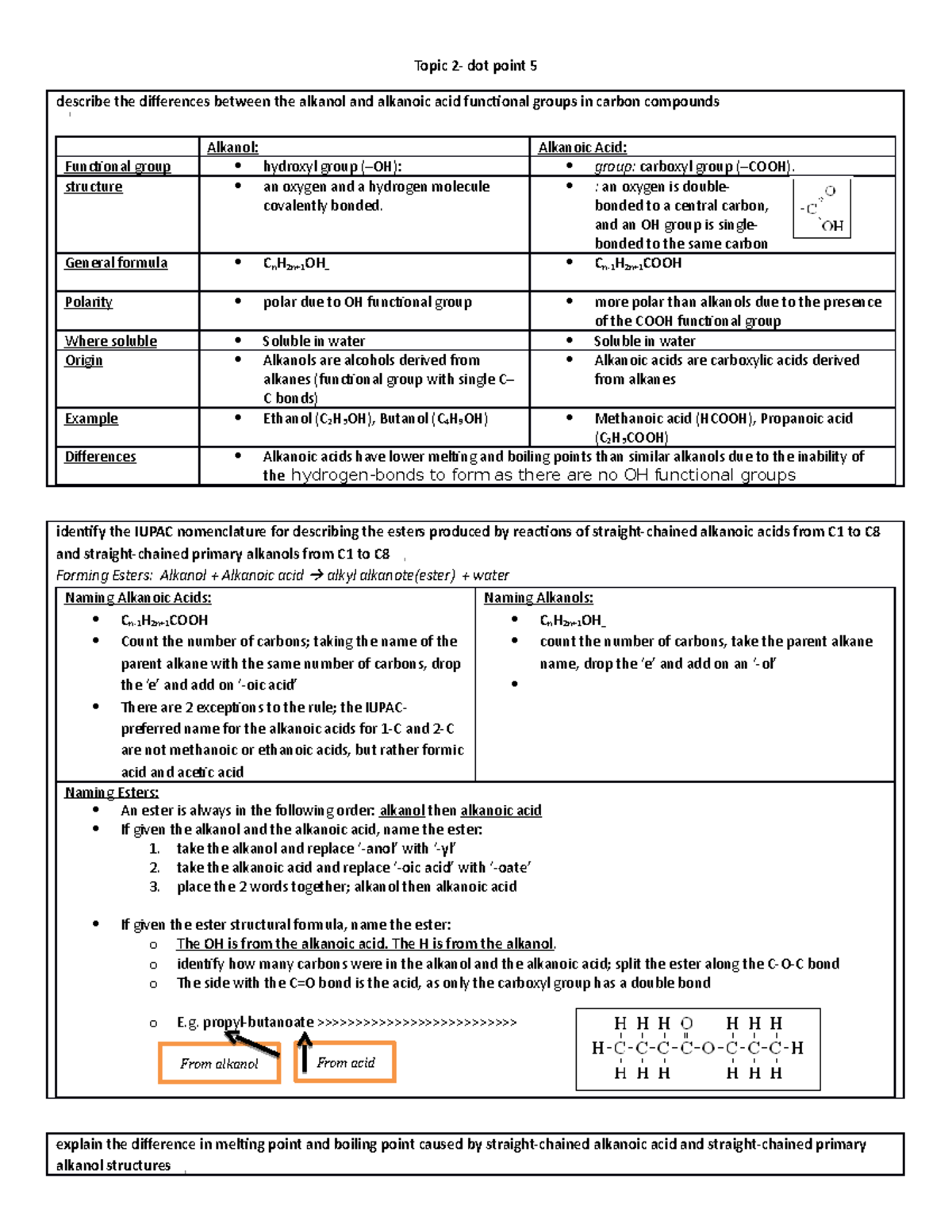 Topic 2, dot point 5 - Topic 2- dot point 5 describe the differences ...