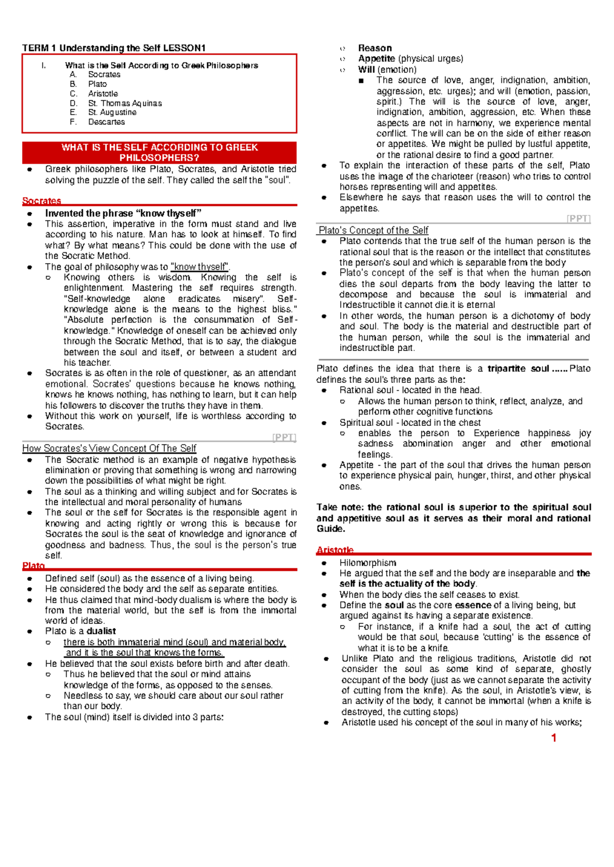 Understanding the Self: SELF FROM THE PERSPECTIVE OF PHILOSOPHY - WHAT ...