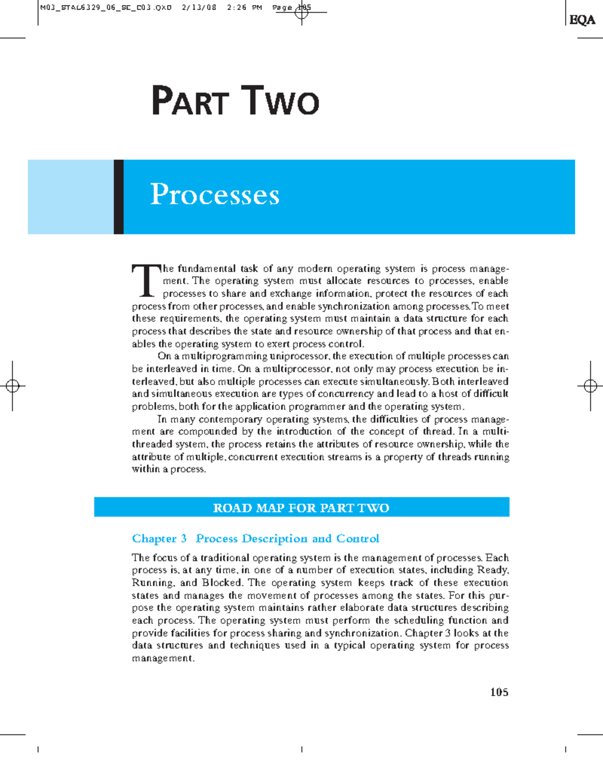 Chapter 3 - PART T WO T he fundamental task of any modern operating ...