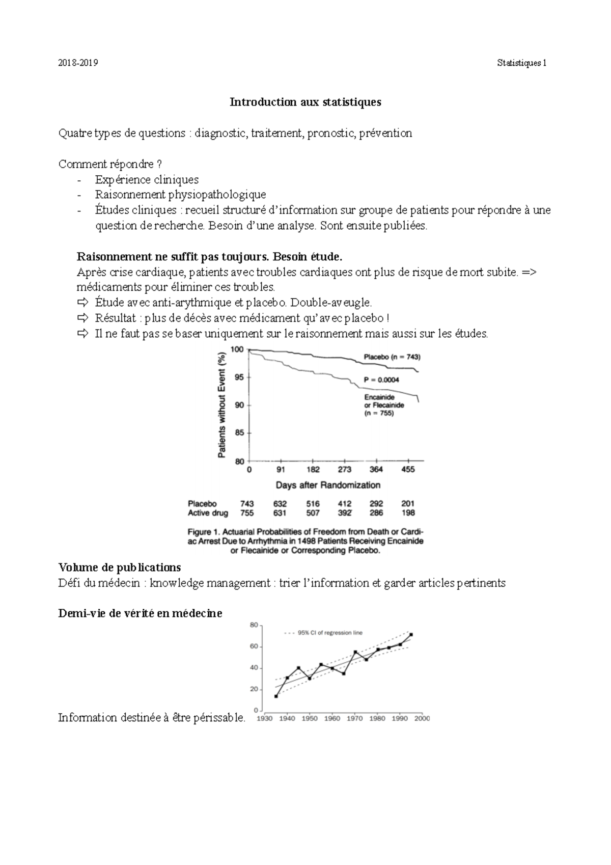 1) statistiques - 2018-2019 Statistiques 1 Introduction aux ...