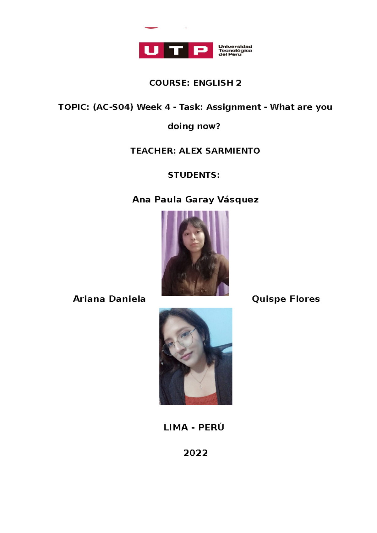 Task week 4 - Writing - trbajo de escritura dejado por la profesora de ...