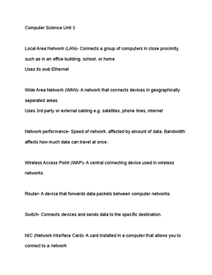 Foundations of Computer science notes unit 1 - Computer Science Unit 1 ...