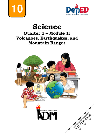 Science Quarter 1-Module 3; Processes and Landforms Along Plate ...