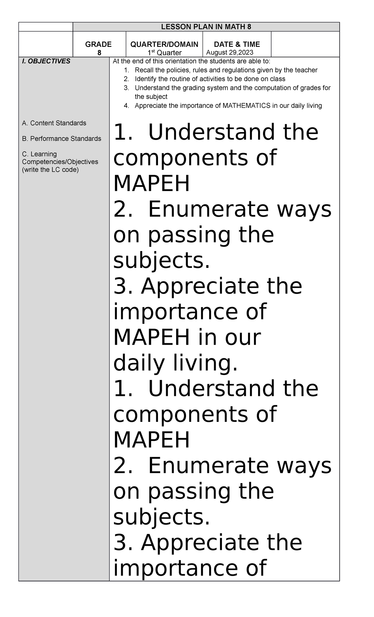 DLL 1 - DLL on Mathematics 8- Factoring with Common Monomial Factors ...