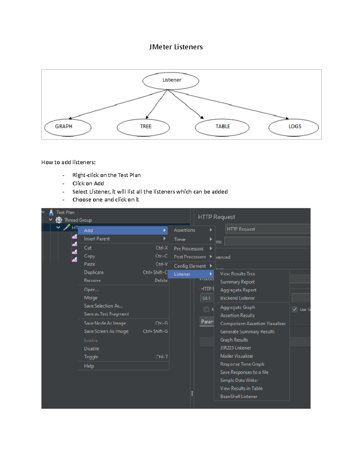 JMeter Listeners - JMeter Listeners How to add listeners: Right-click ...