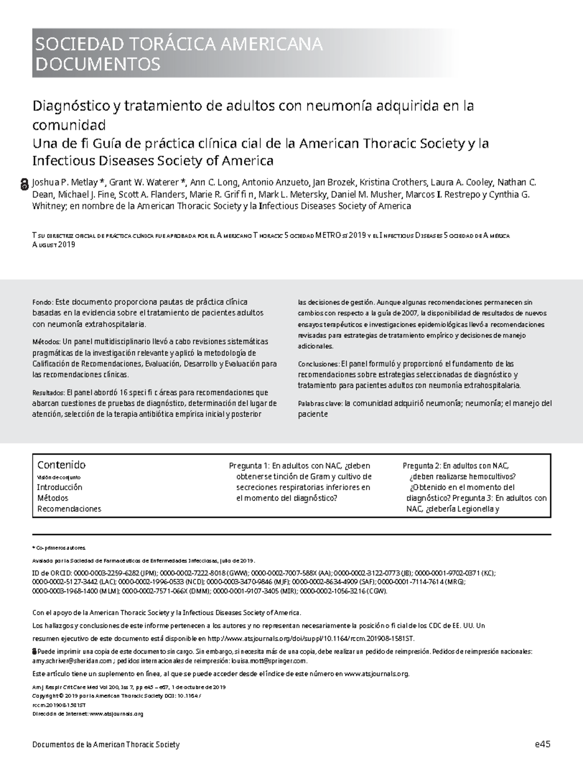 Guia NAC IDSA ATS - guia neumologia - SOCIEDAD TORÁCICA AMERICANA ...