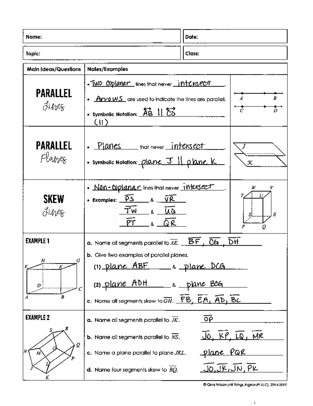 Copy of Module 2 - Parallel Lines - Lesson 1 - Parallel Lines and ...
