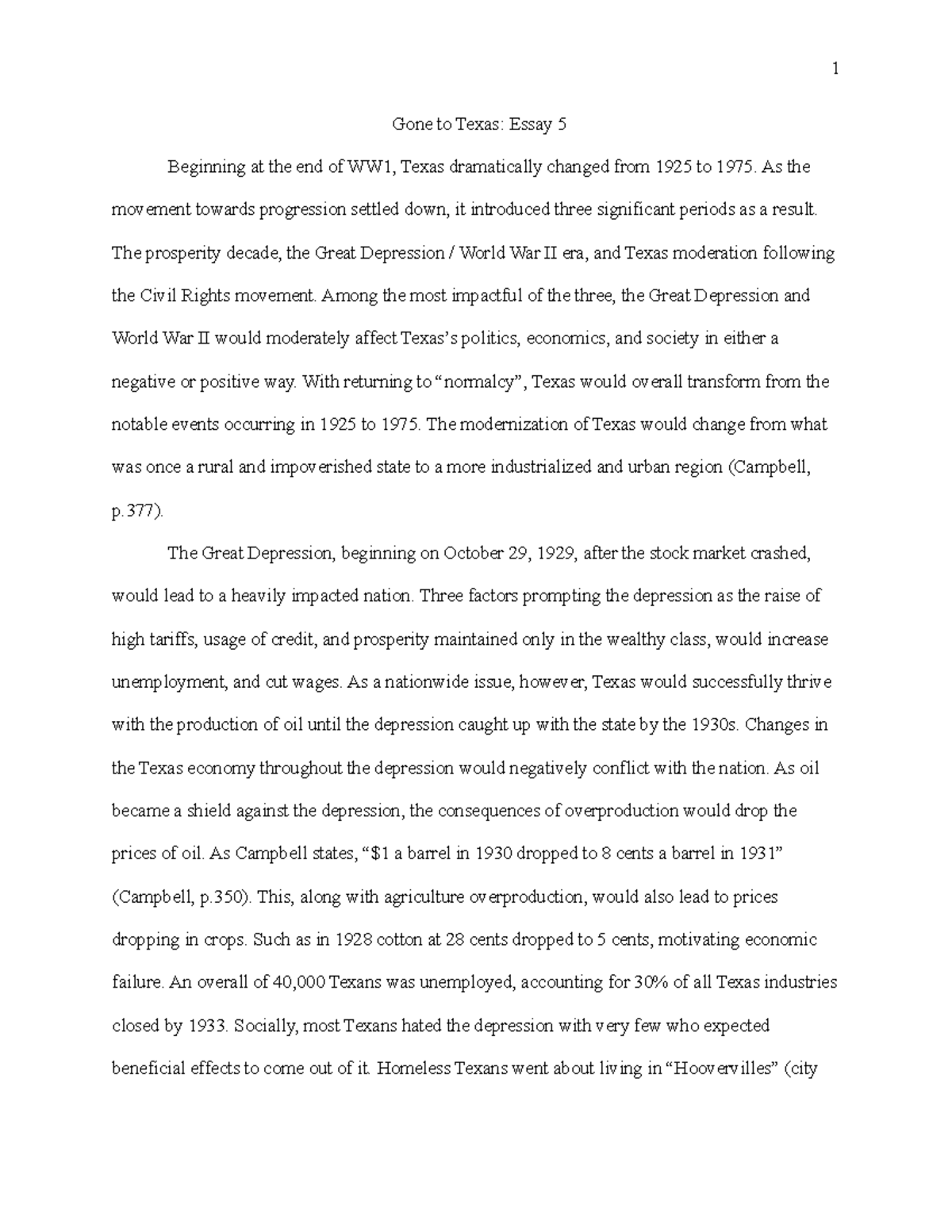 Texas in the late/mid 19th century - Gone to Texas: Essay 5 Beginning ...