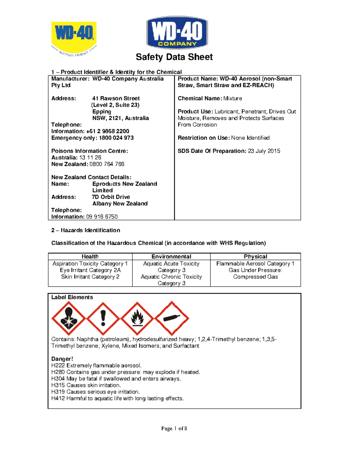 04 WD-40-Aerosol-AUNZ-GHS-SDS-7-23-15-with-EZ- Reach-addition - Safety ...