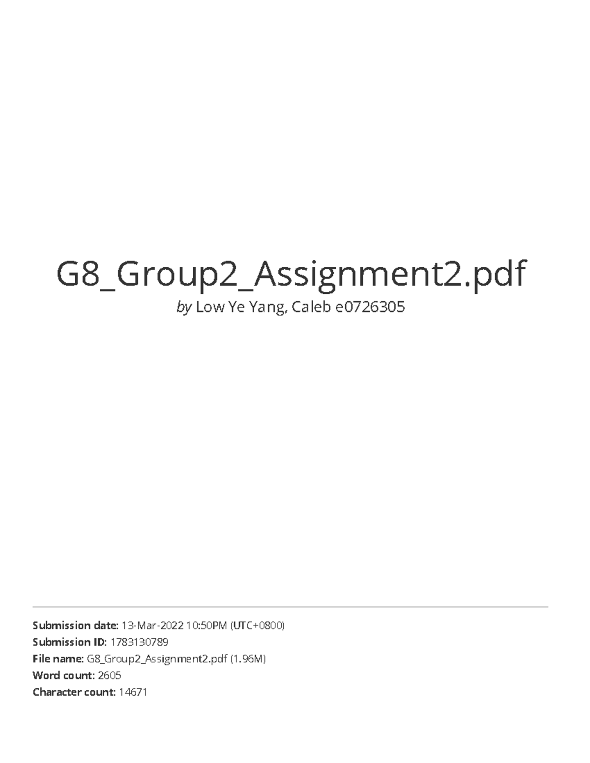 G8 Group 2 Assignment 2 - Business Proposal - IS2101 - G8_Group2_Assignment2 by Low Ye Yang ...