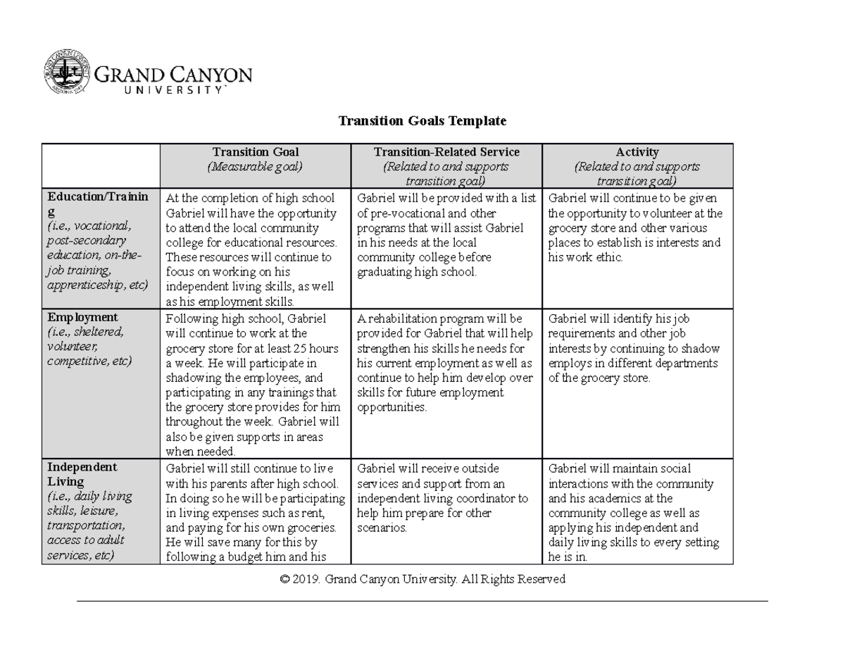 SPD-300-T5-RS-Transition Goals docx - Transition Goals Template ...