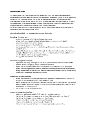 POB reflectieverslag studeersnel - Reflectieverslag Professionele Ontwikkeling en Begeleiding ...