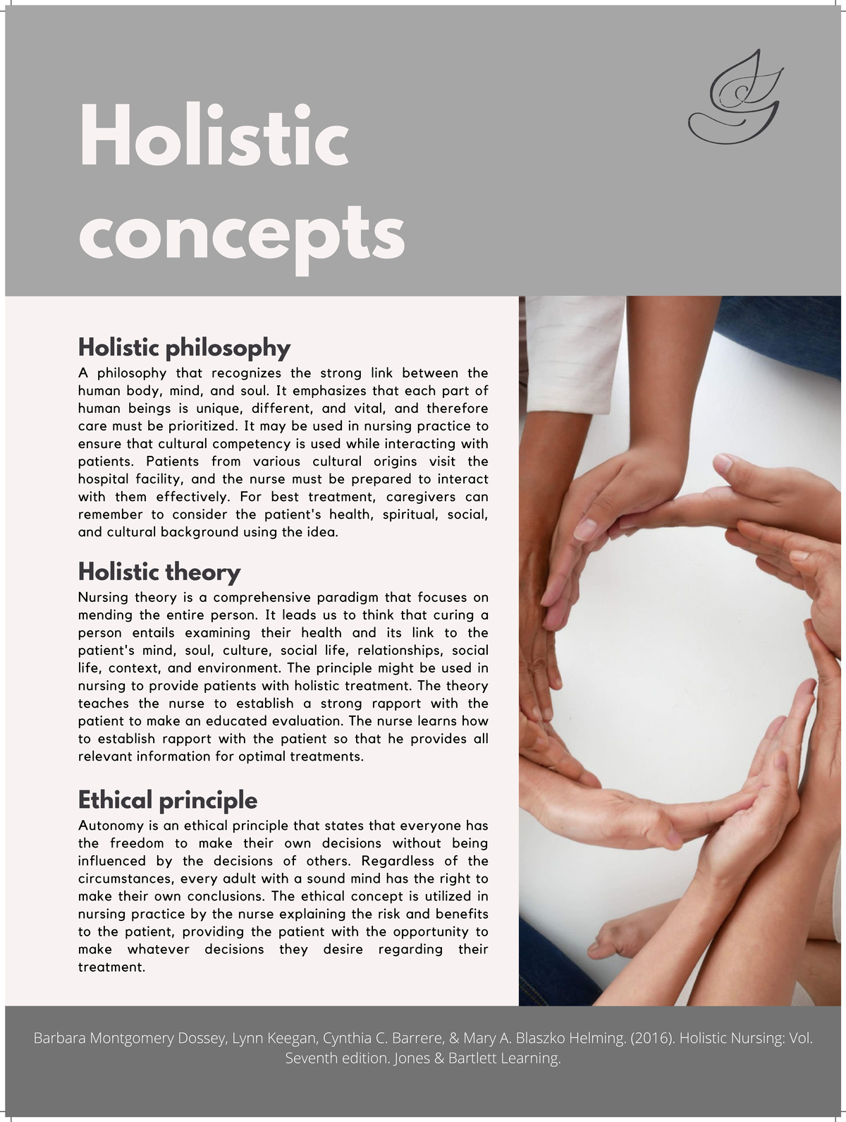 Holistic concepts - Too often we underestimate the power of a touch, a ...