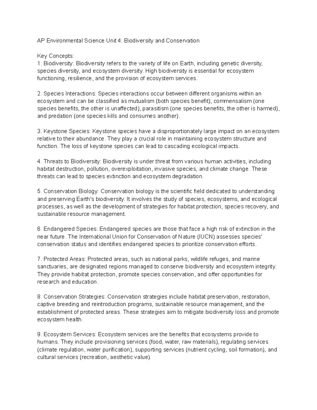 APES 4 - Brief overview of topics covered in AP Environmental Science ...