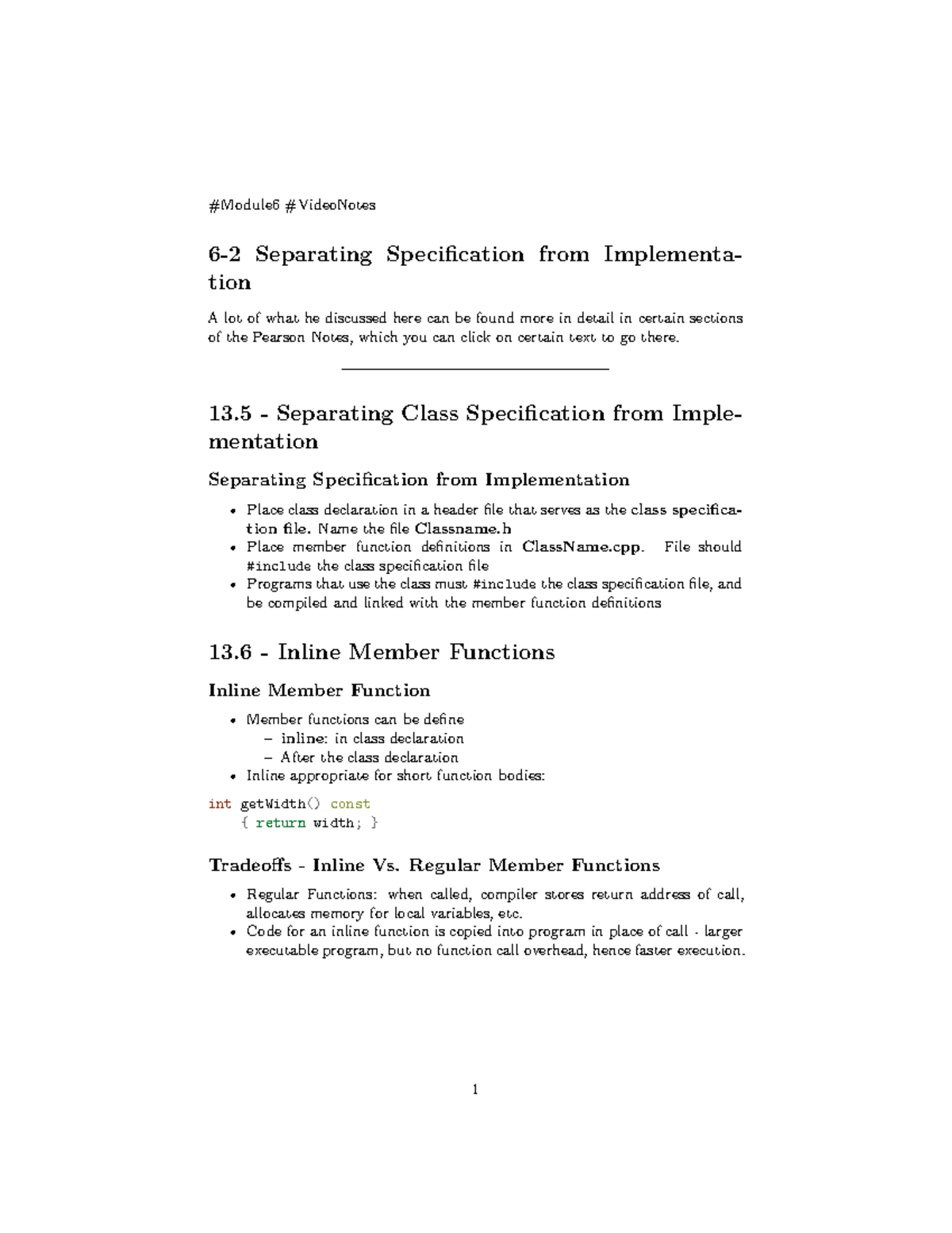 (2) 6-2 Separating Specification from Implementation - #Module6 # ...