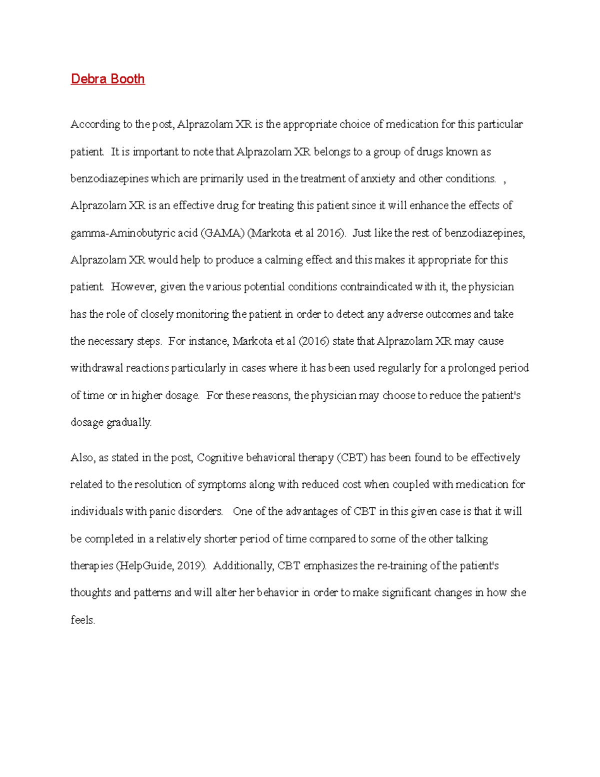 Naxiety Reply - Debra Booth According to the post, Alprazolam XR is the ...