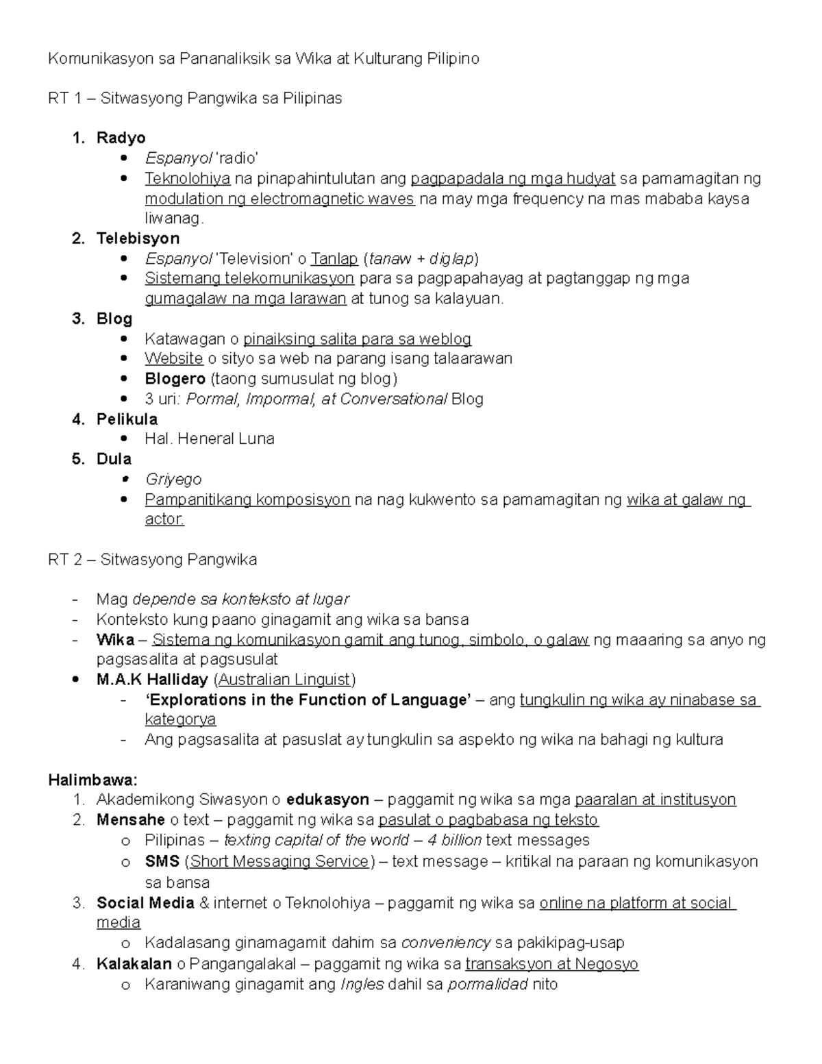 2nd quarter Komunikasyon sa Pananaliksik sa Wika at Kulturang Pilipino ...