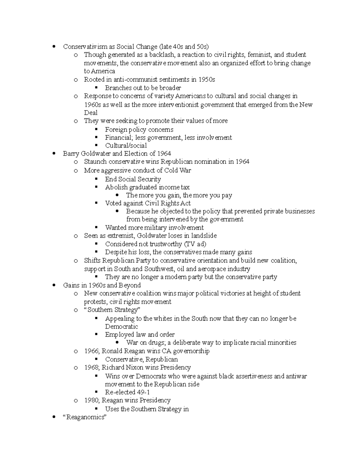 The rise of the conservatives 5:31:19 - Conservativism as Social Change ...