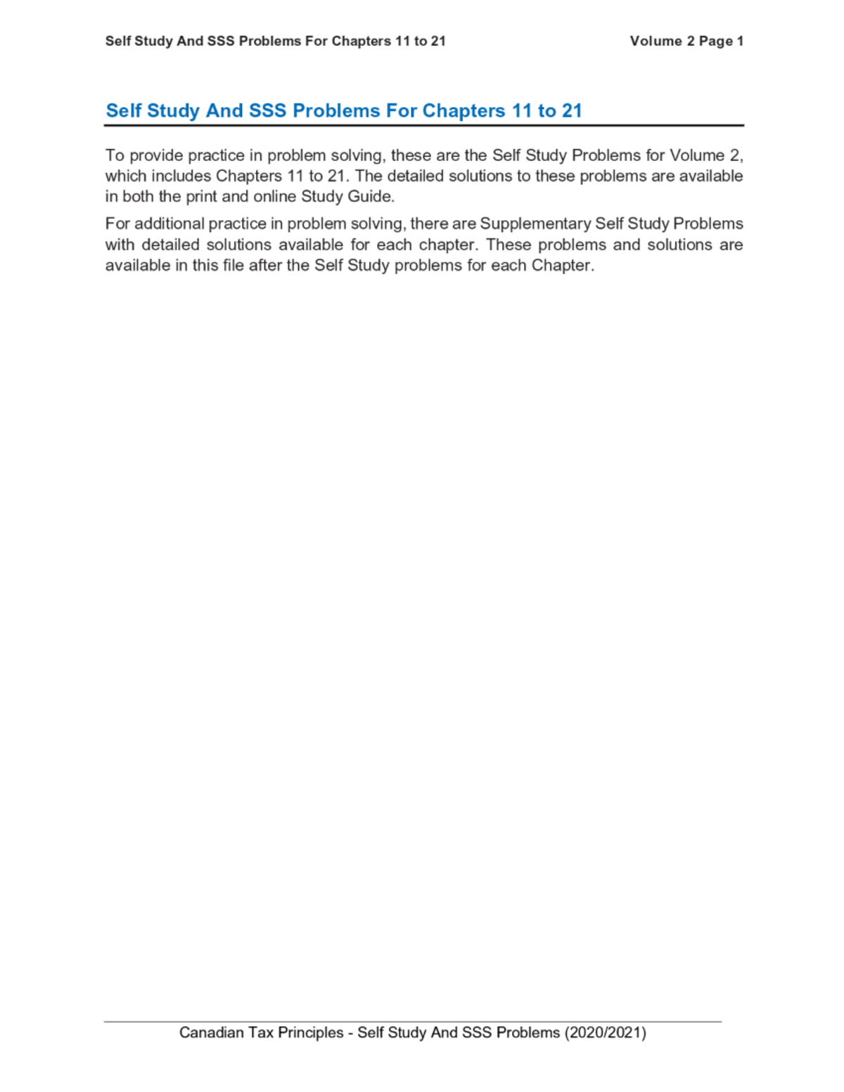 Self-Study problems CH 11 onwards - BUS 321 - Studocu