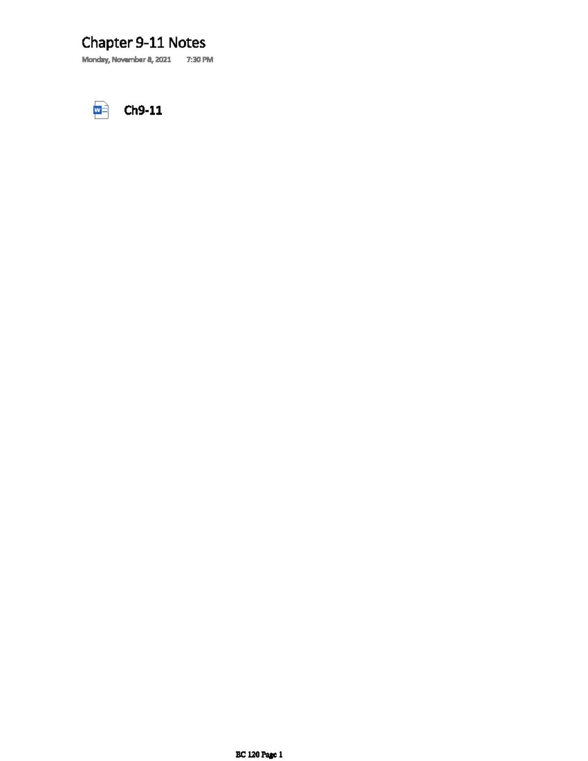 Ch 9-11 Notes Part 1 - ec 120 - Studocu