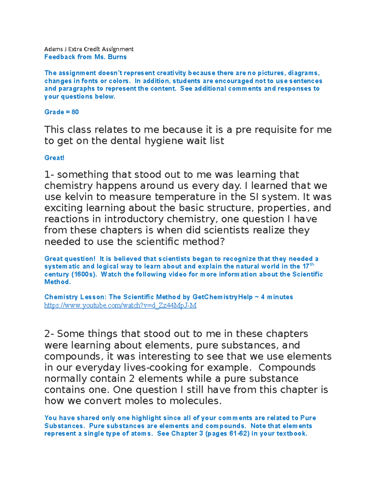 Adams J Extra Credit Assignment snb - Adams J Extra Credit Assignment ...