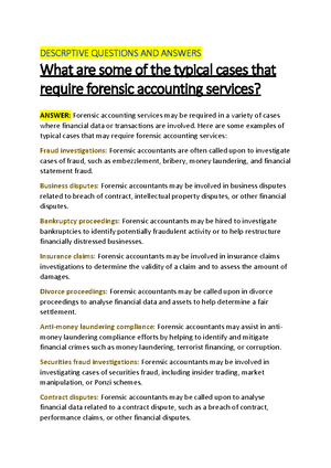 Types OF Forensic Accounting - TYPES OF FORENSIC ACCOUNTING Forensic ...