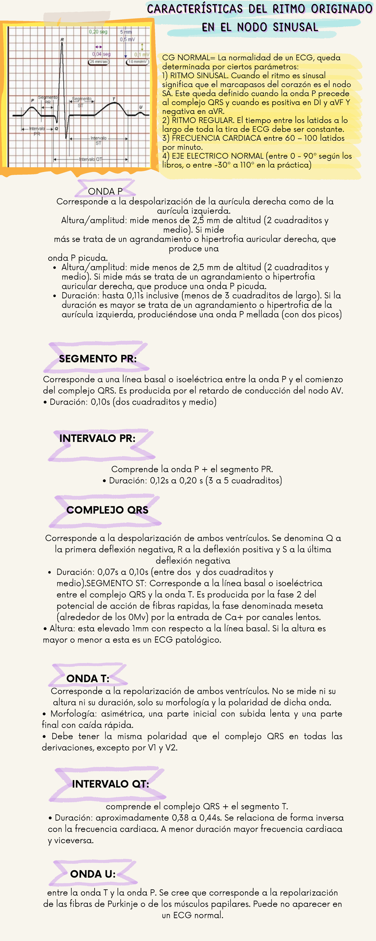 Características DEL Ritmo DEL Nodulo Sinusal - ONDA P SEGMENTO PR ...