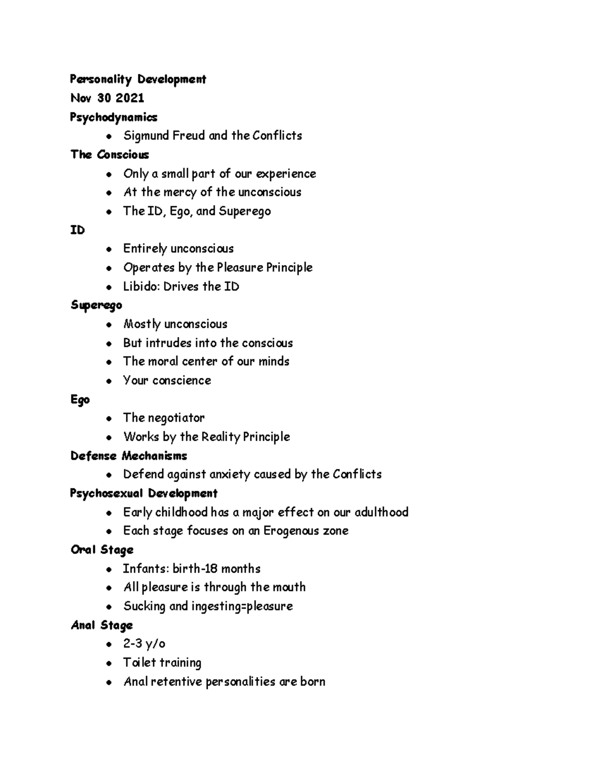 Personlaity Development - Personality Development Nov 30 2021 ...
