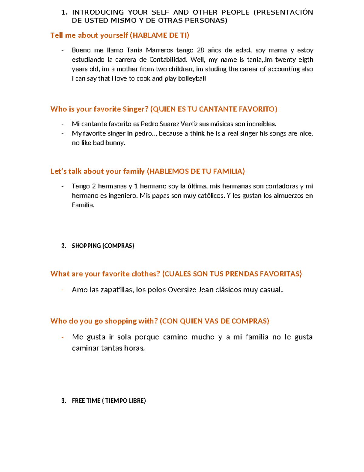 Introducing YOUR SELF AND Other People - 1. INTRODUCING YOUR SELF AND ...