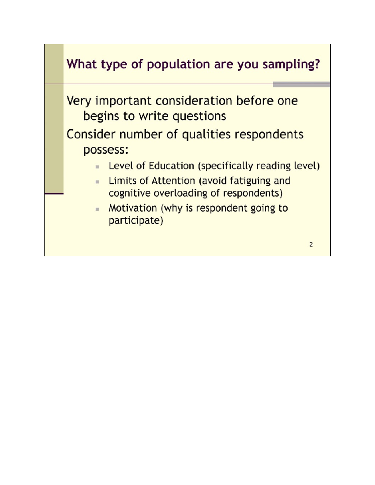 MR 6 Session - 6th lecture - What type of population are you sampling ...