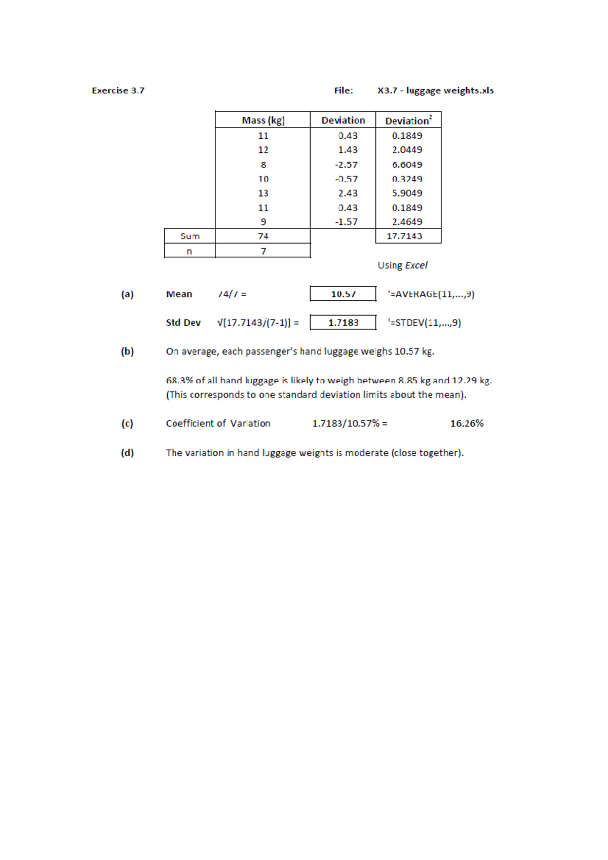 Chap 3 solutions - solved problems - STAS342 - Studocu