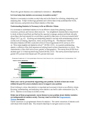 Psy 260 Discussion 1 Data Literacy - 1-2 Discussion: Data Literacy ...