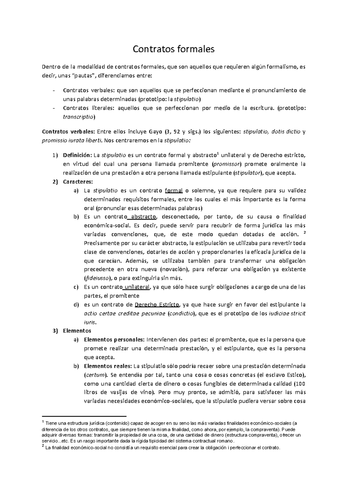 Contractes formals - Contratos formales Dentro de la modalidad de ...