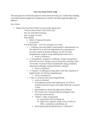 Rel 105 Exam 1 Study Guide - Supernaturalism and Nadeau's Definition ...