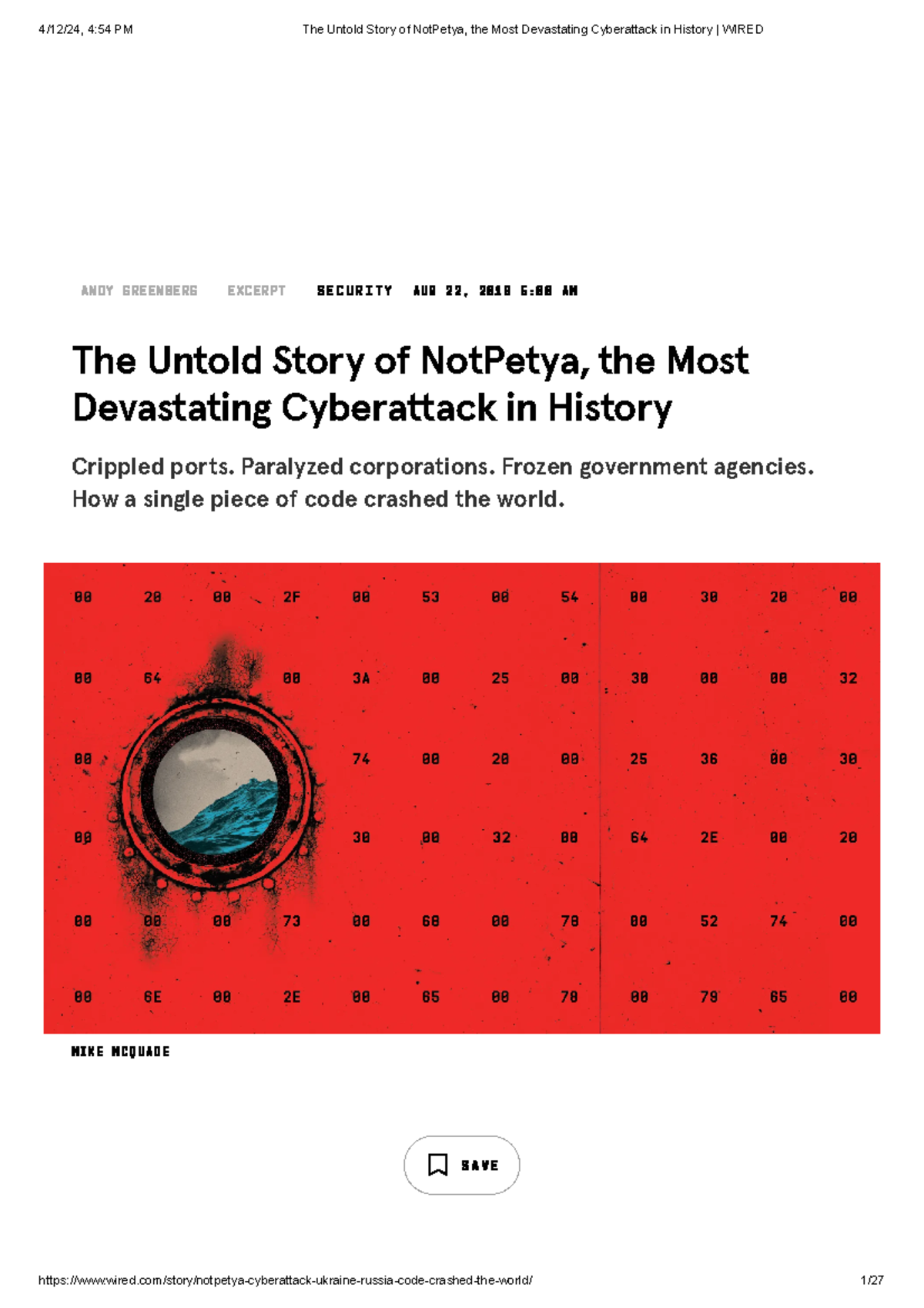 The Untold Story of Not Petya, the Most Devastating Cyberattack in ...