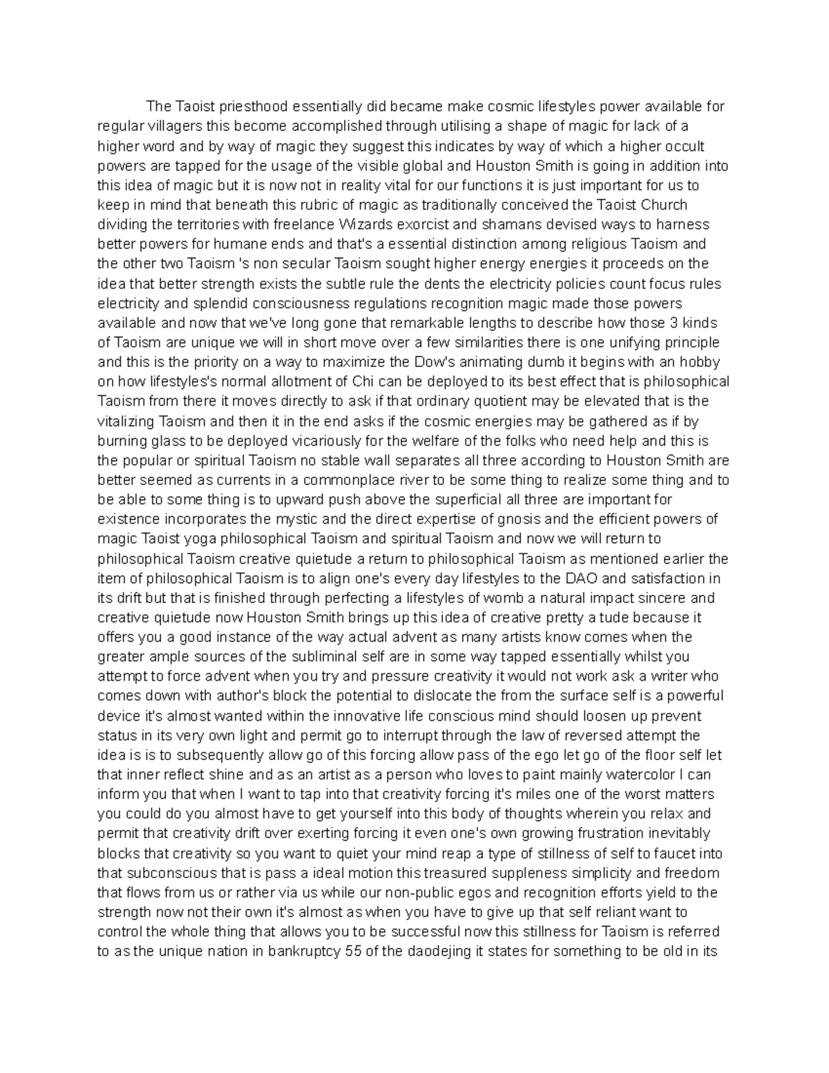 PHIL-1304 November 27 Taoism part 2 - The Taoist priesthood essentially ...