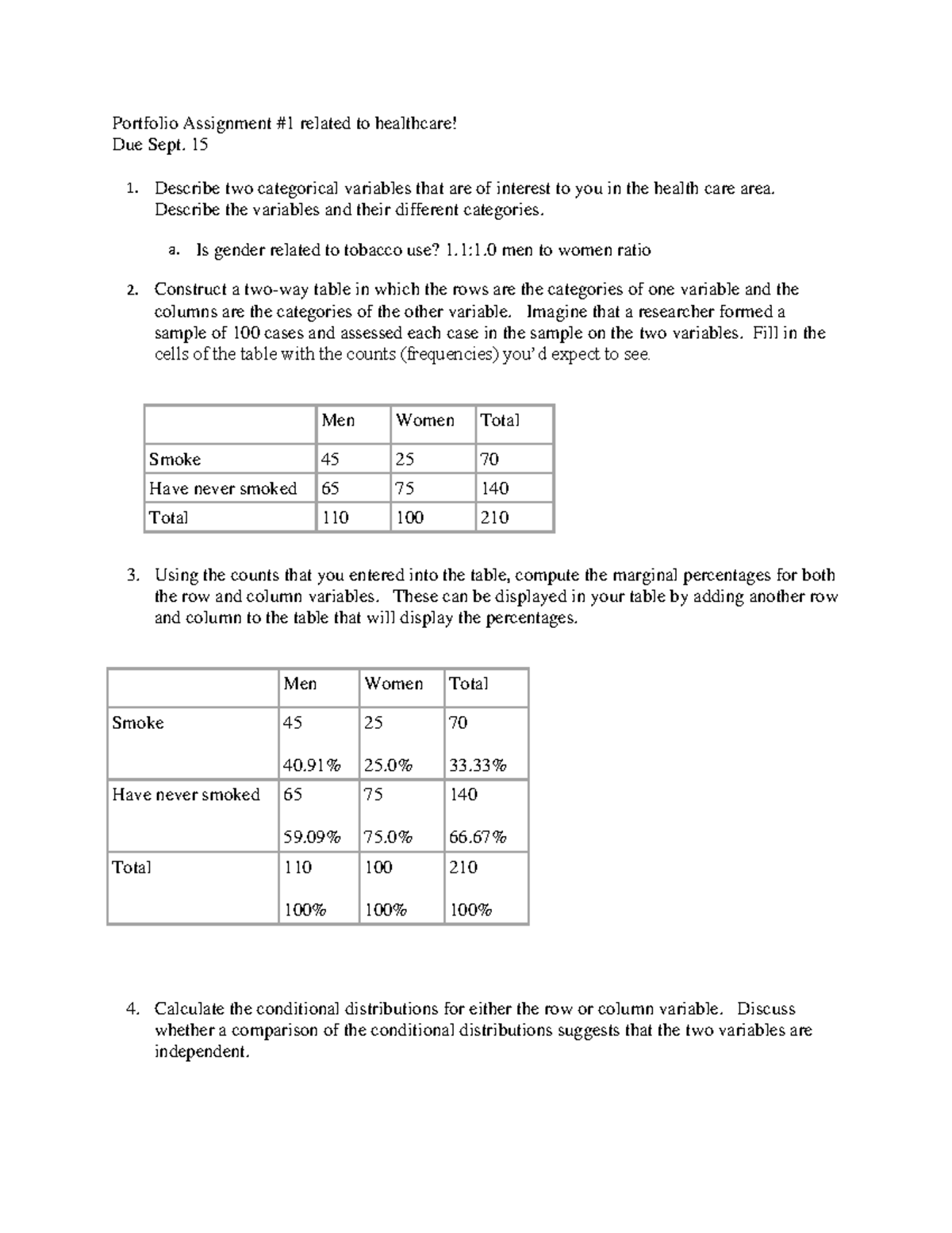 Statistics seminar assignments, questions and answers - Portfolio ...