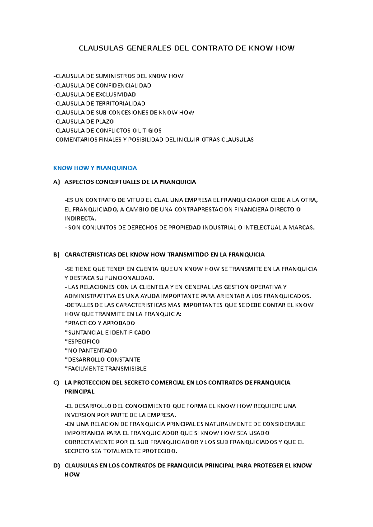 KNOW Y SU Aplicacion - es bueno - CLAUSULAS GENERALES DEL CONTRATO DE ...