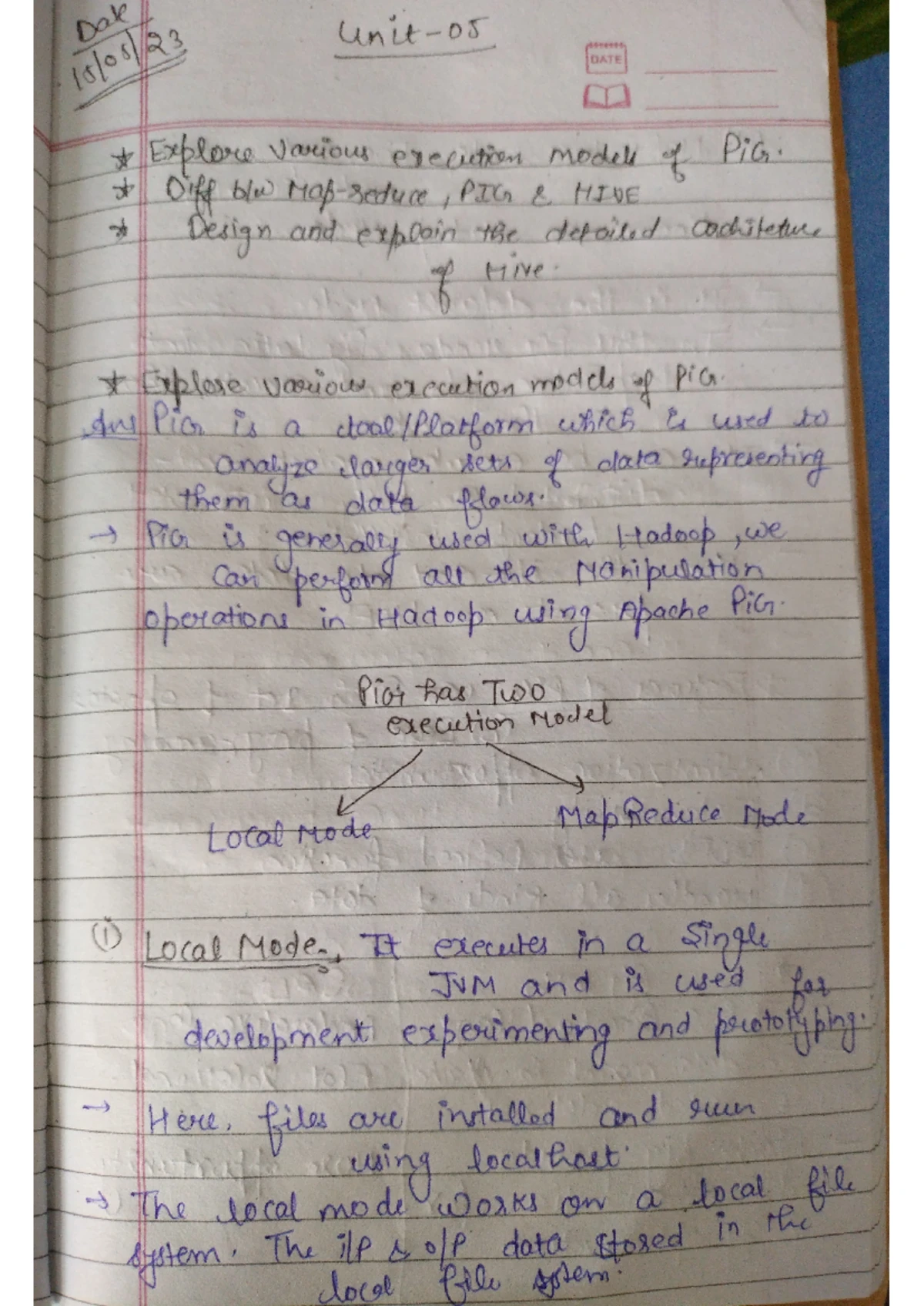 Big data Unit 3 - Summary notes - Big Data - Studocu