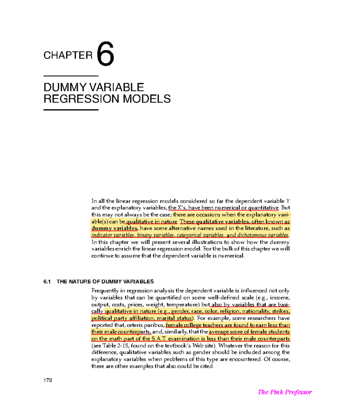 Dummy-Variables gp 9 and 10 ( presentation on Anova and Ancova) - 178 CHAPTER 6 DUMMY VARIABLE ...