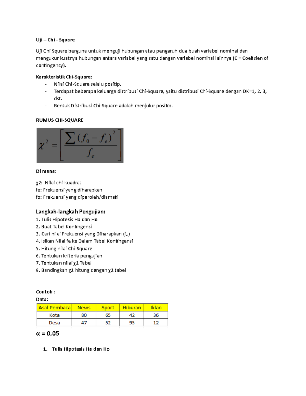 Uji-Square - catatan metodologi penelitian - Uji – Chi - Square Uji Chi ...